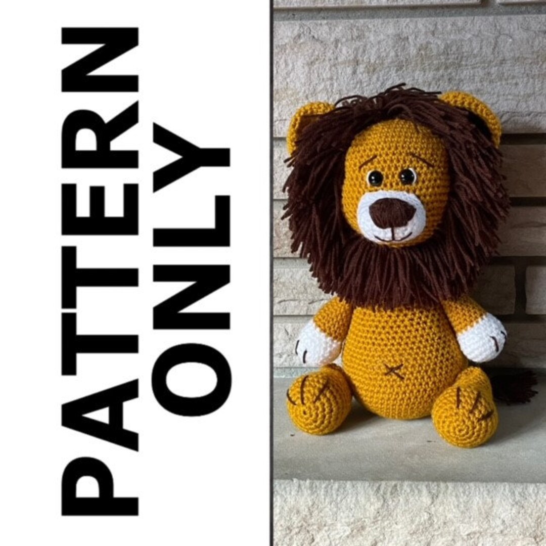 Leo the Lion Crochet Pattern: Amigurumi Animal Toy (digital Download ...