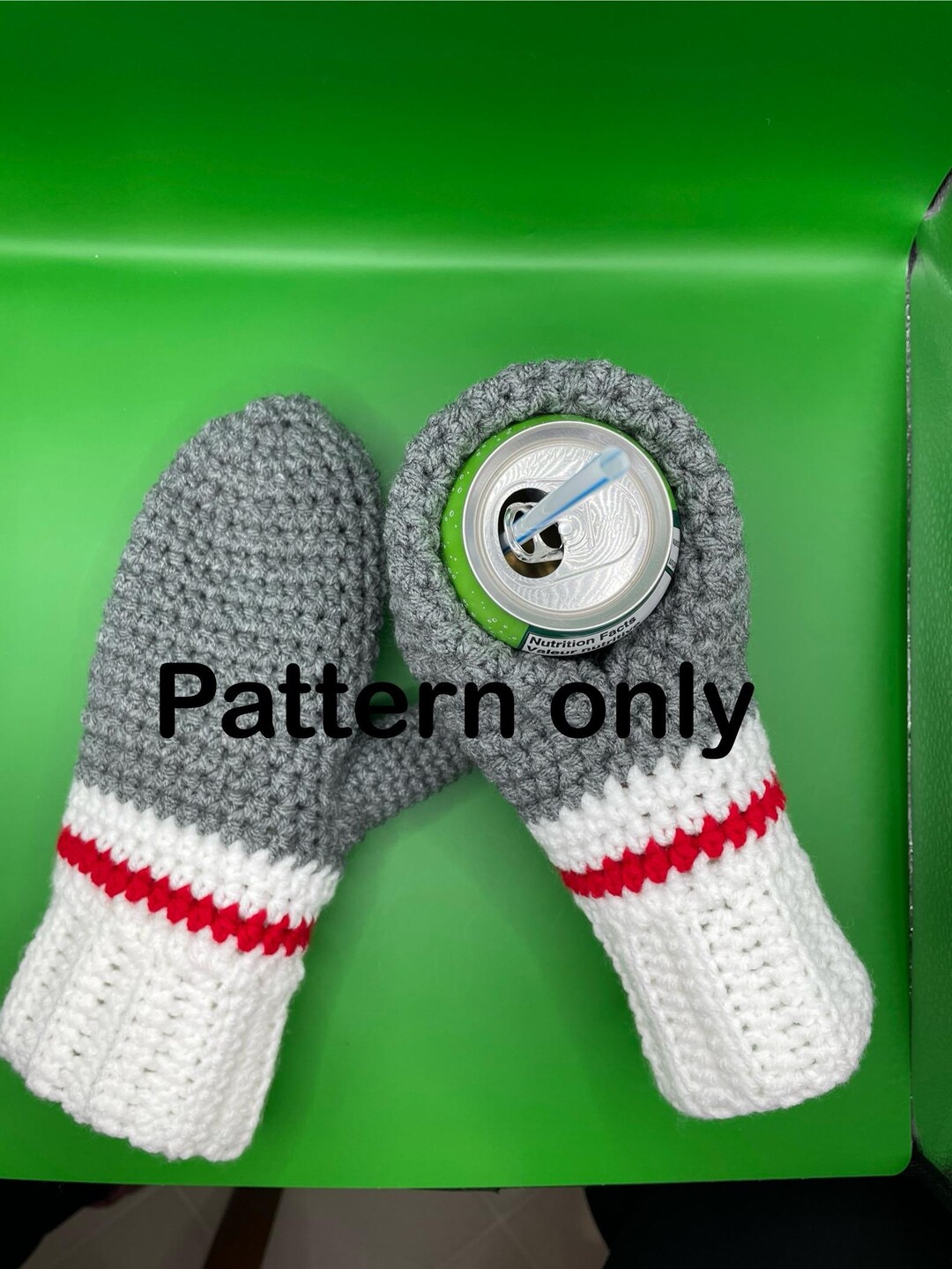 Crochet Beer Mitt / Crochet Mitt / Crochet Beverage Mitt / Campfire ...