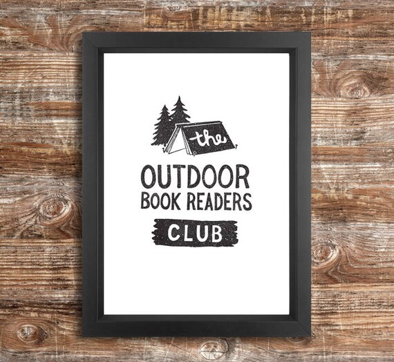 BOOK READERS CLUB // Downloadable Print A4 // Printable Wall | Etsy