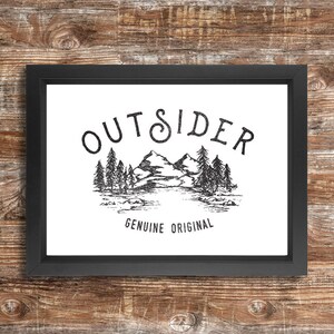 OUTSIDER // Downloadable Print A4 // Printable Wall Art - Etsy