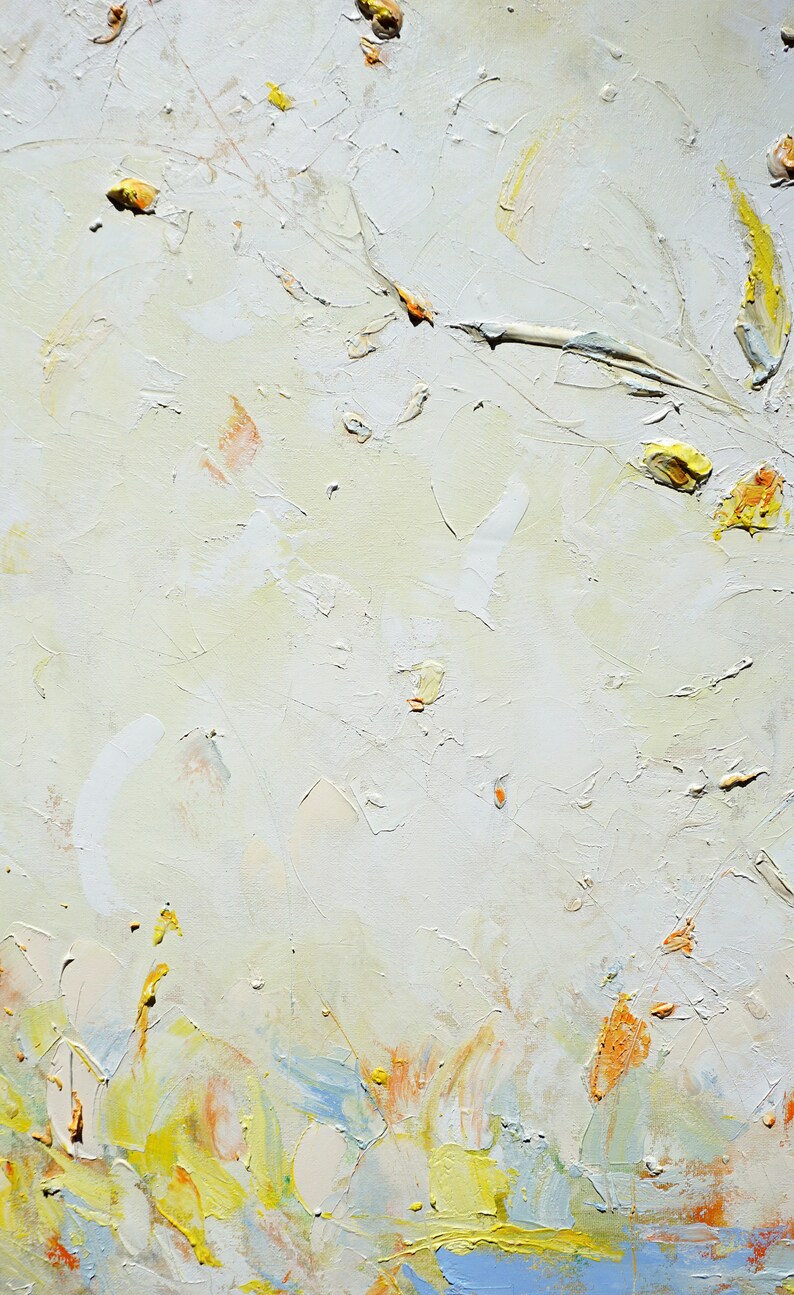 Abstract Oil Painting: White Fields 1, Minimalist Art (24x30in) - Etsy