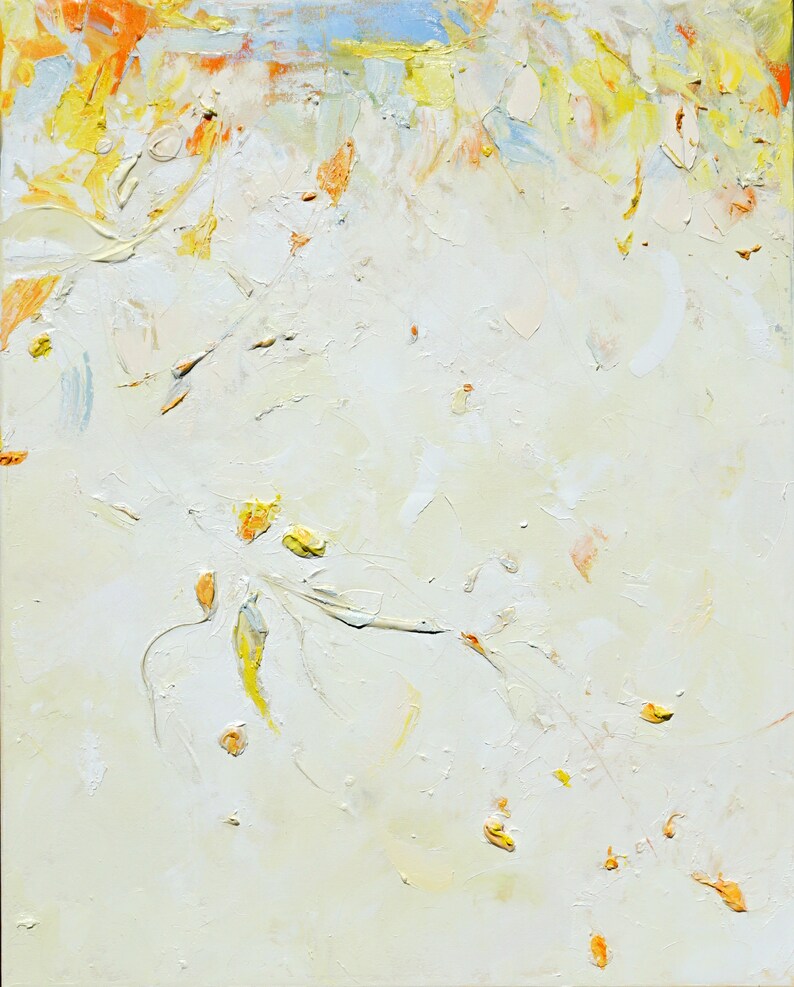 Abstract Oil Painting: White Fields 1, Minimalist Art (24x30in) - Etsy