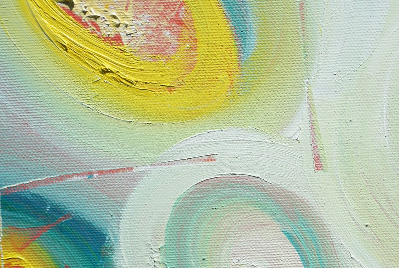 My Pink Joy-abstract Oil Painting on Gallery Stretched Canvas 16x16x1 ...