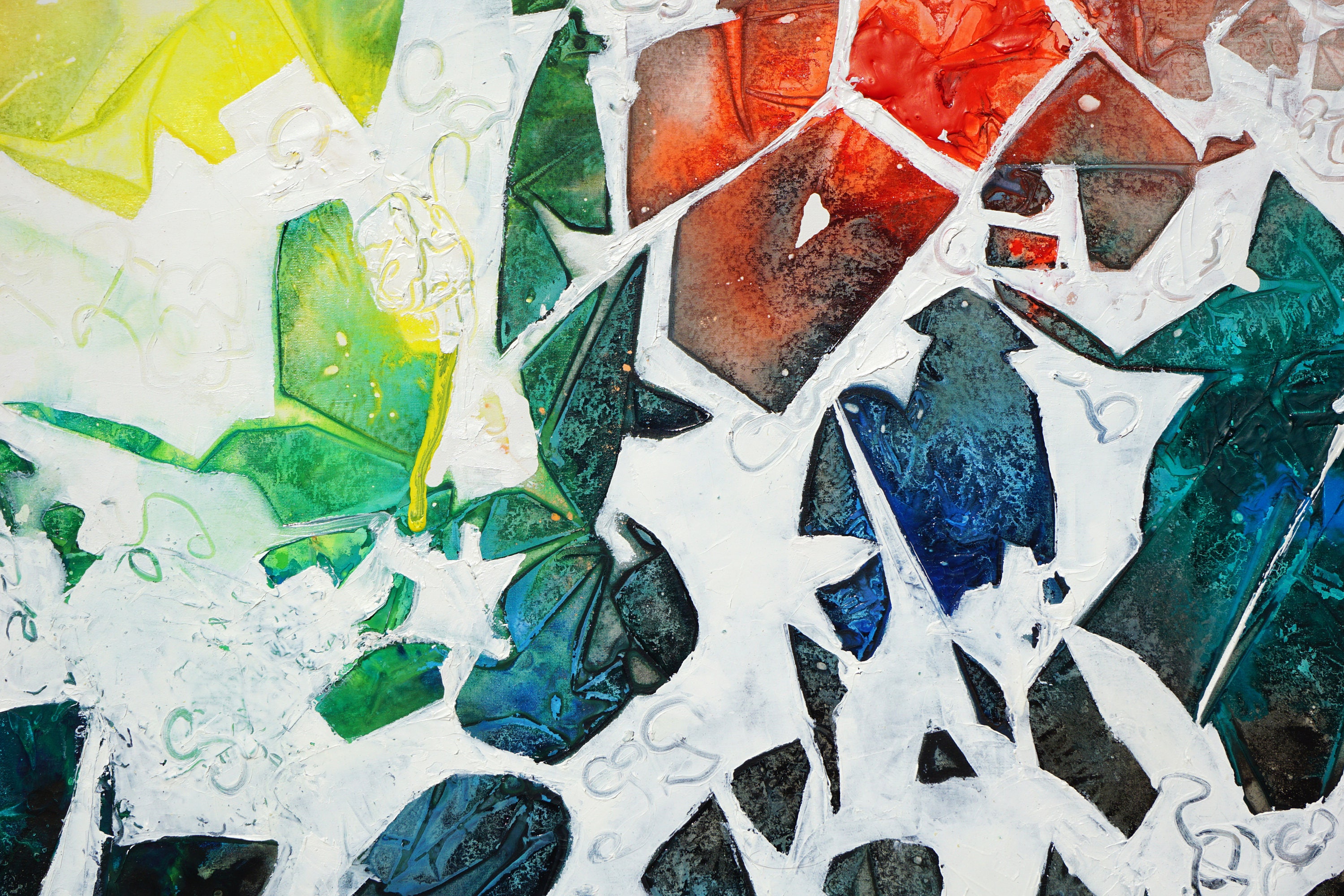 Abstract Watercolor 24x18in45x60cmoriginal Painting on Canvas-through ...