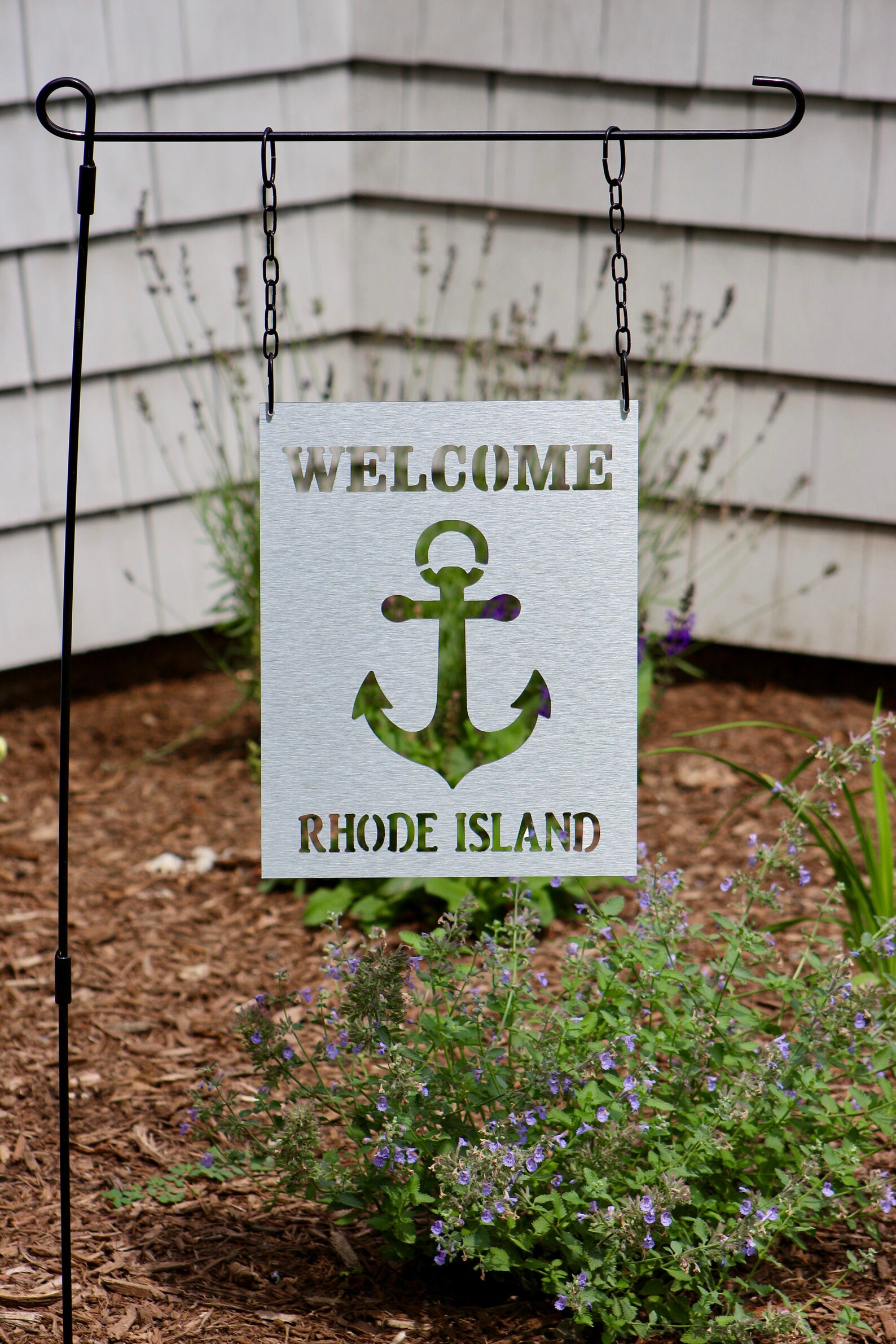 Rhode Island Anchor Sign Welcome RI Door Sign RI Anchor | Etsy