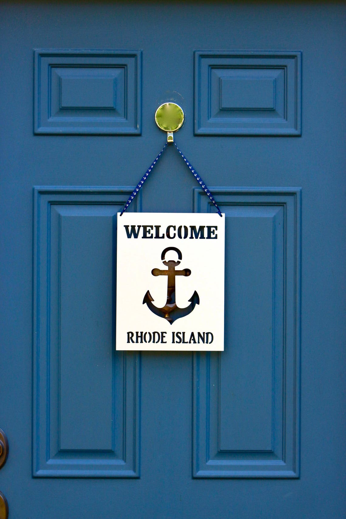 Personalized Anchor Door Decor & Modern Nautical Custom Garden | Etsy