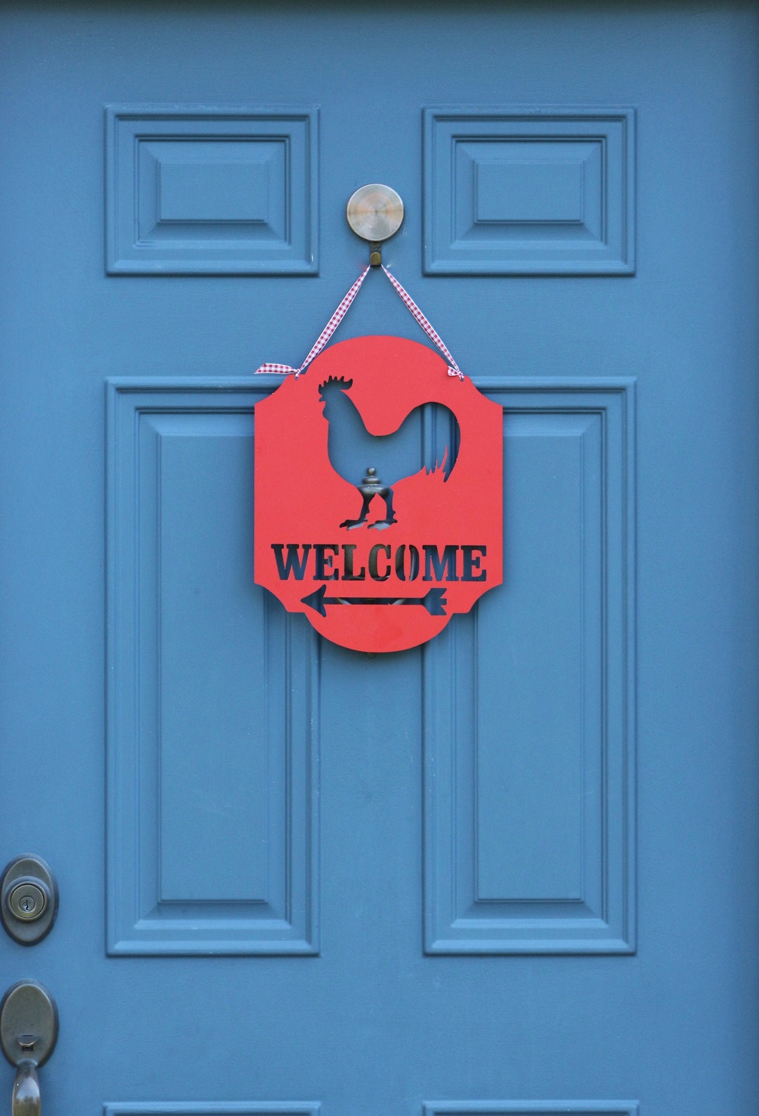 Rooster Welcome Door Sign , Welcome Rooster Garden Flag , Farmhouse ...