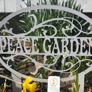 Flower Bed Garden Sign Personalized Outdoor Yard Decor | Etsy