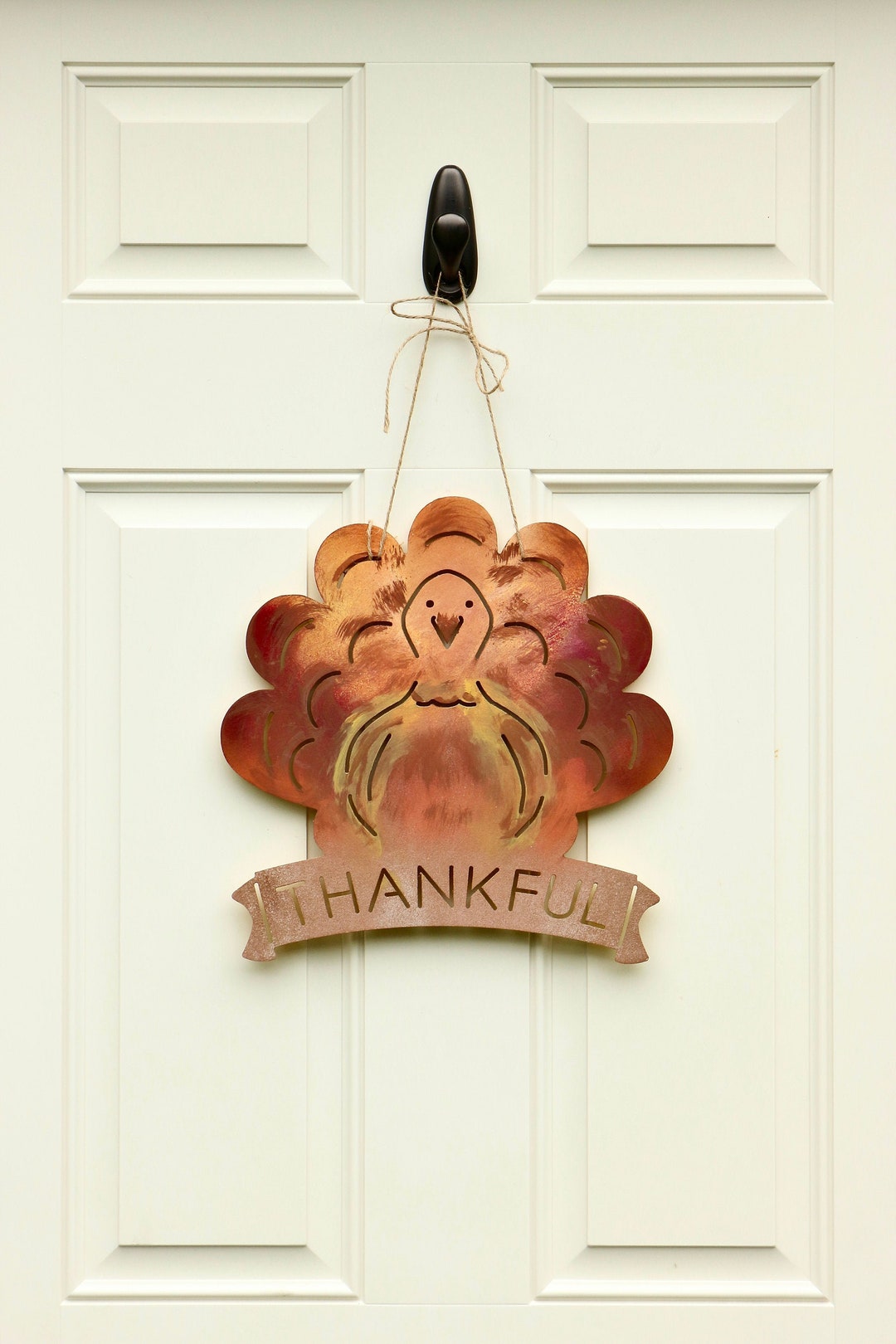 Thankful Turkey Thanksgiving Decoration. Farmhouse Fall Sign, Autumn ...