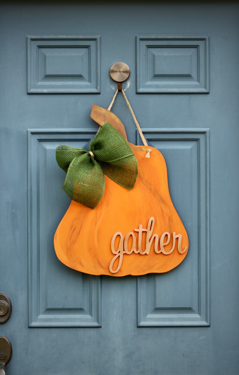 Blessed Pumpkin Door Hanger Pumpkin Themed Fall Decor | Etsy