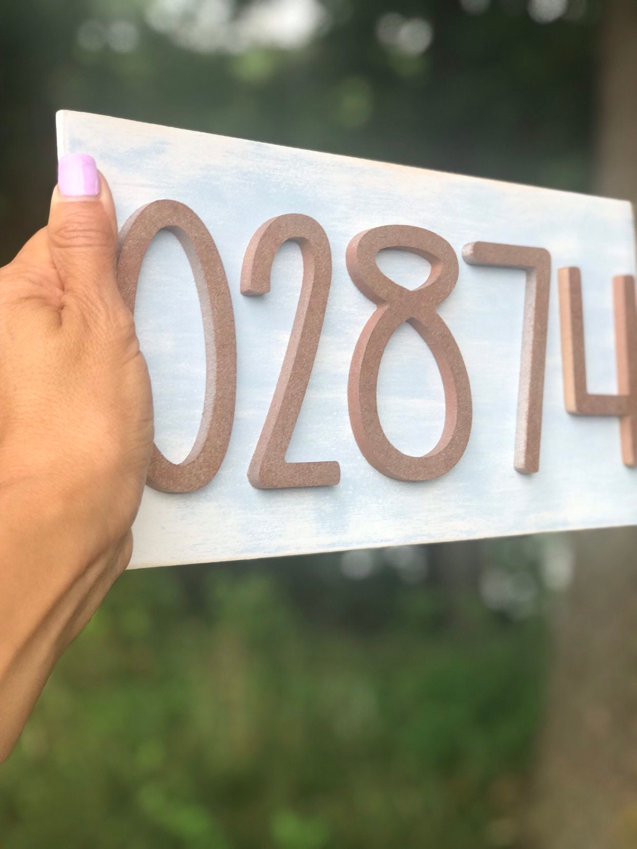 Zip Code Sign Number Sign Farmhouse Sign Shelf Sitter | Etsy