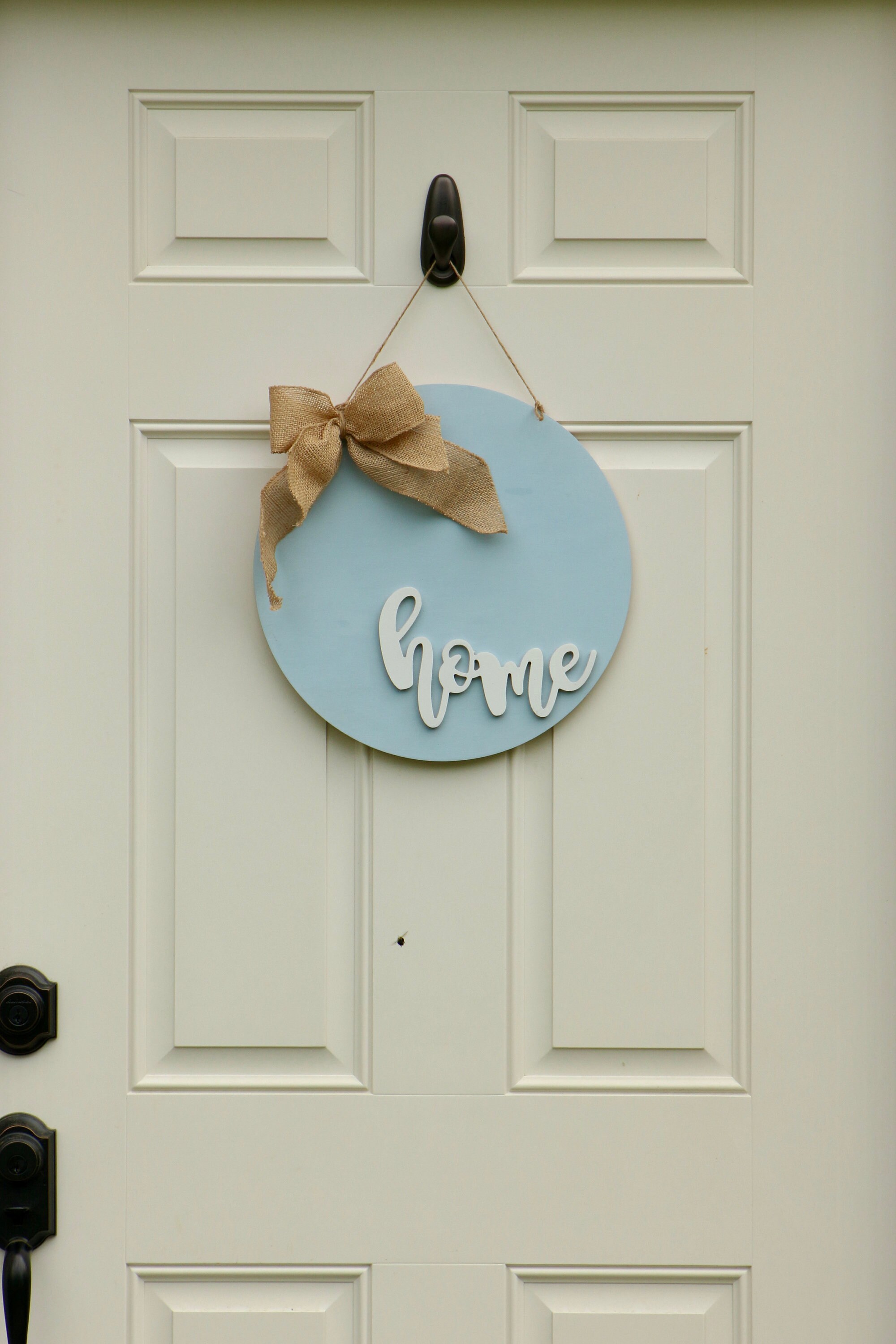 Home Modern Farmhouse Blue & White Wood Sign Farmhouse Home | Etsy