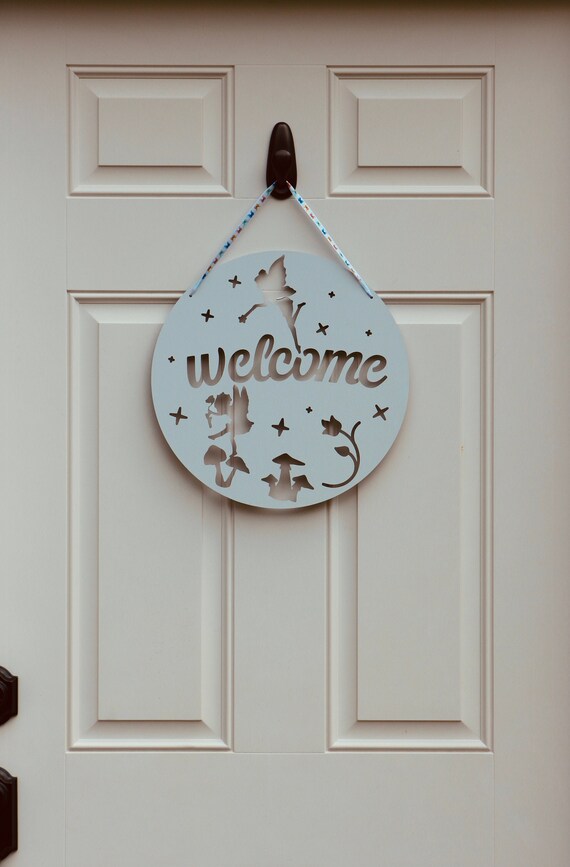 Welcome Sign With Fairies fairy Sign fairy Garden Flag | Etsy