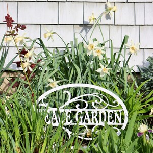 Flower Bed Garden Sign Personalized Outdoor Yard Decor | Etsy