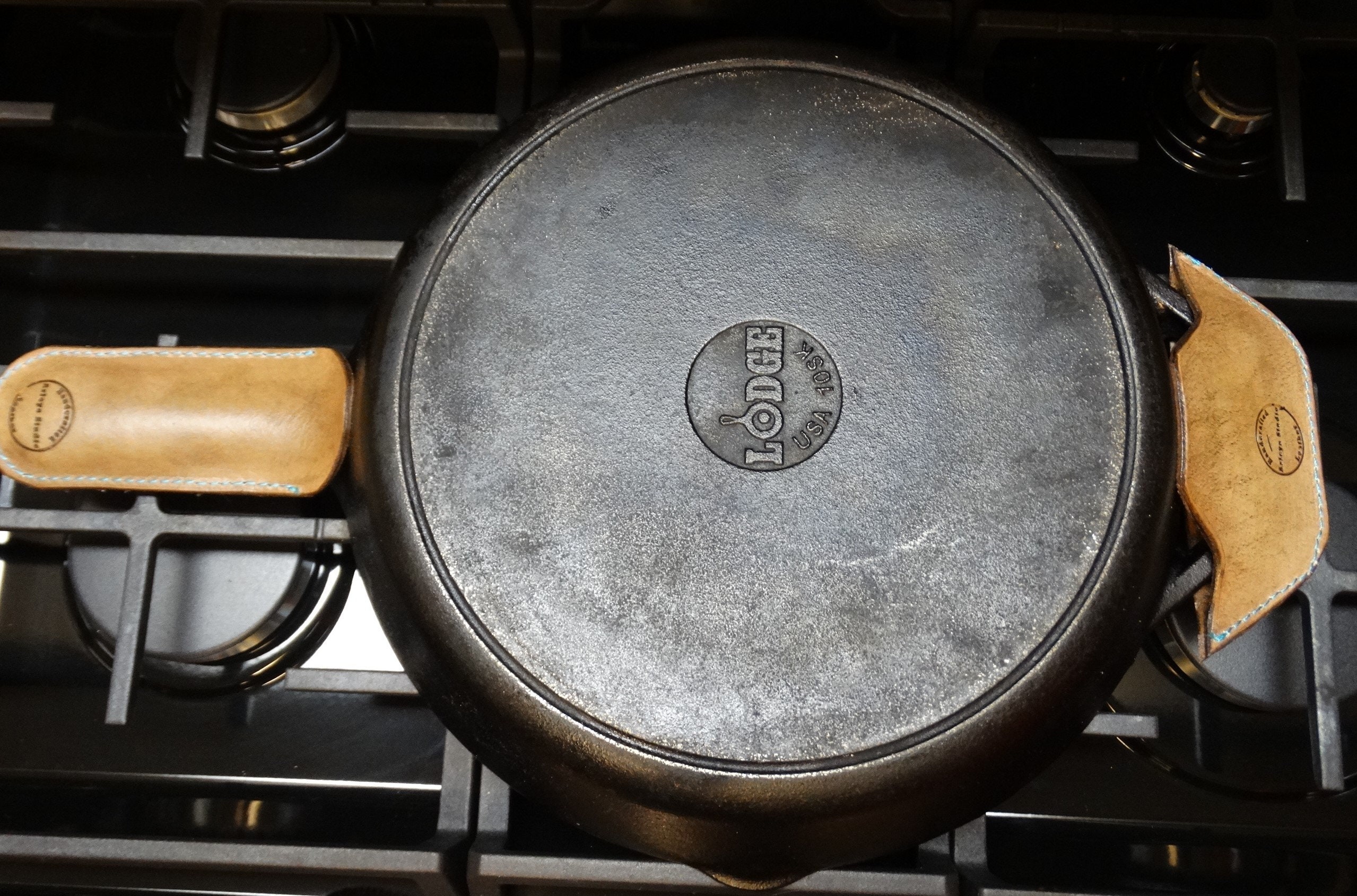 Elk Cast Iron Leather Pot Holders - Etsy