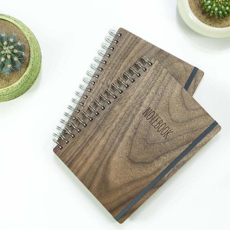 Wooden Notebook • Laser Engraved Notebook • FREE SHIPPING • Christmas ...