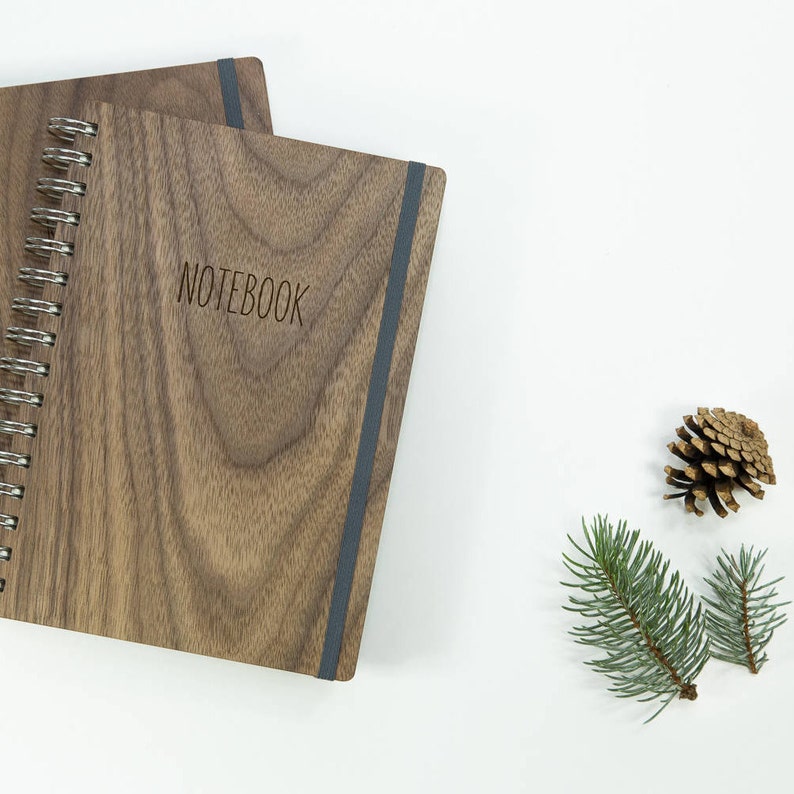 Wooden Notebook • Laser Engraved Notebook • FREE SHIPPING • Christmas ...