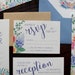 Texas Wildflowers Crest Watercolor Painted Wedding Invitation Suite ...