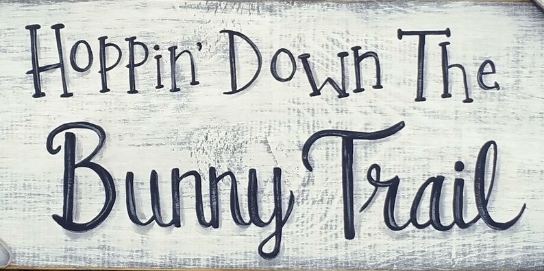 Wood Easter Bunny Farmhouse Sign K264 Peter Cottontail Sign - Etsy