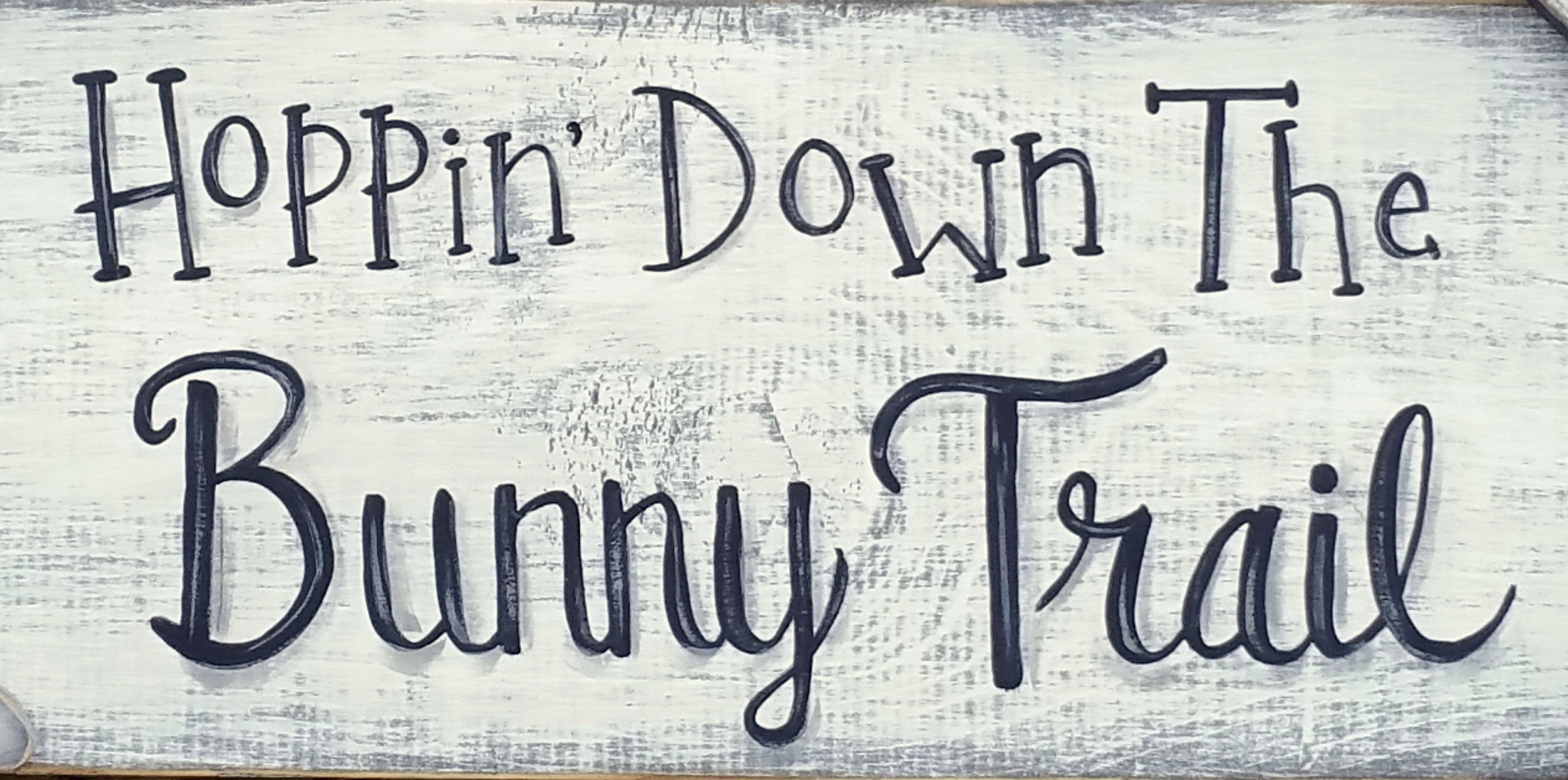 Wood Easter Bunny Farmhouse Sign K264 Peter Cottontail Sign | Etsy