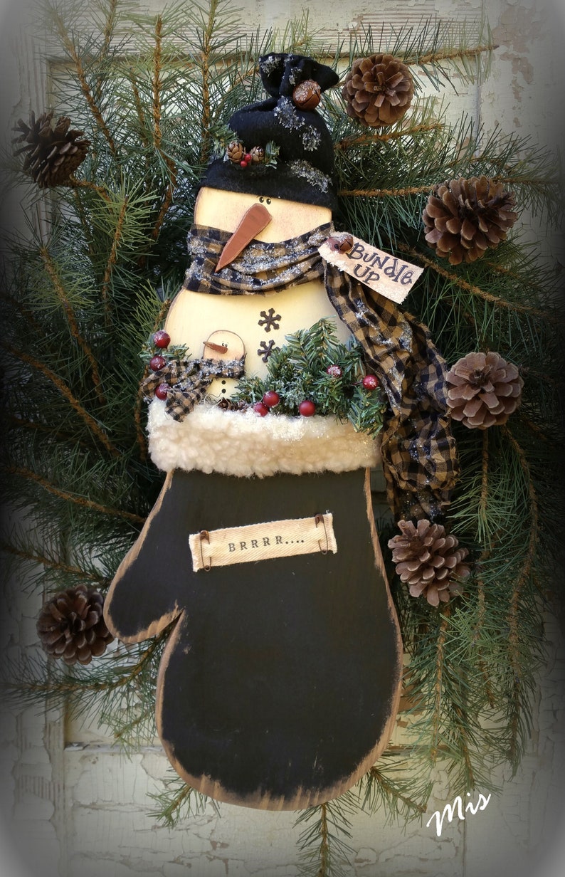 Winter Snowman Mitten Wood Pattern for Scroll Saw Digital Download - Etsy