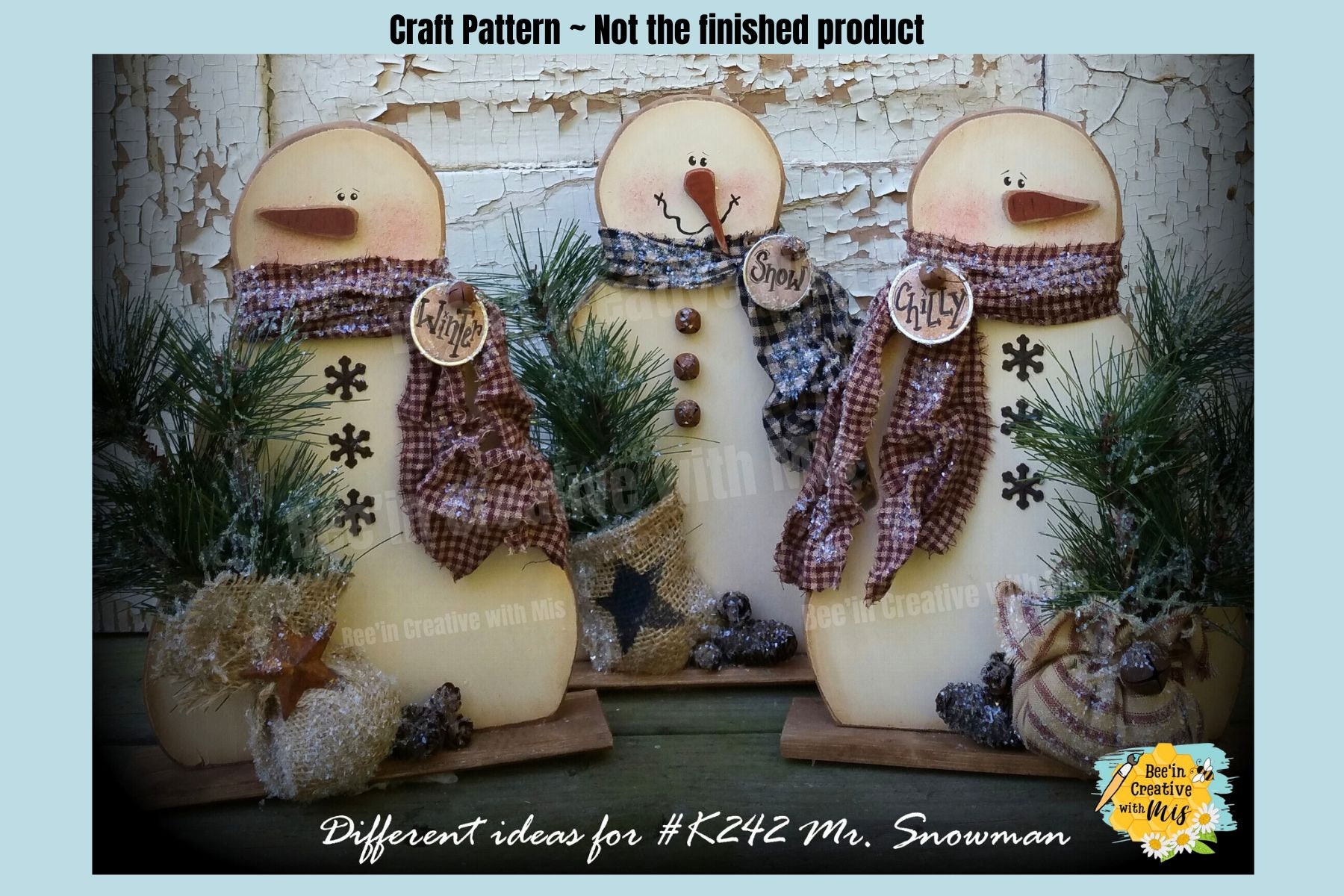 Mr. Snowman Wood Winter Craft Pattern Scroll Saw K242 - Etsy