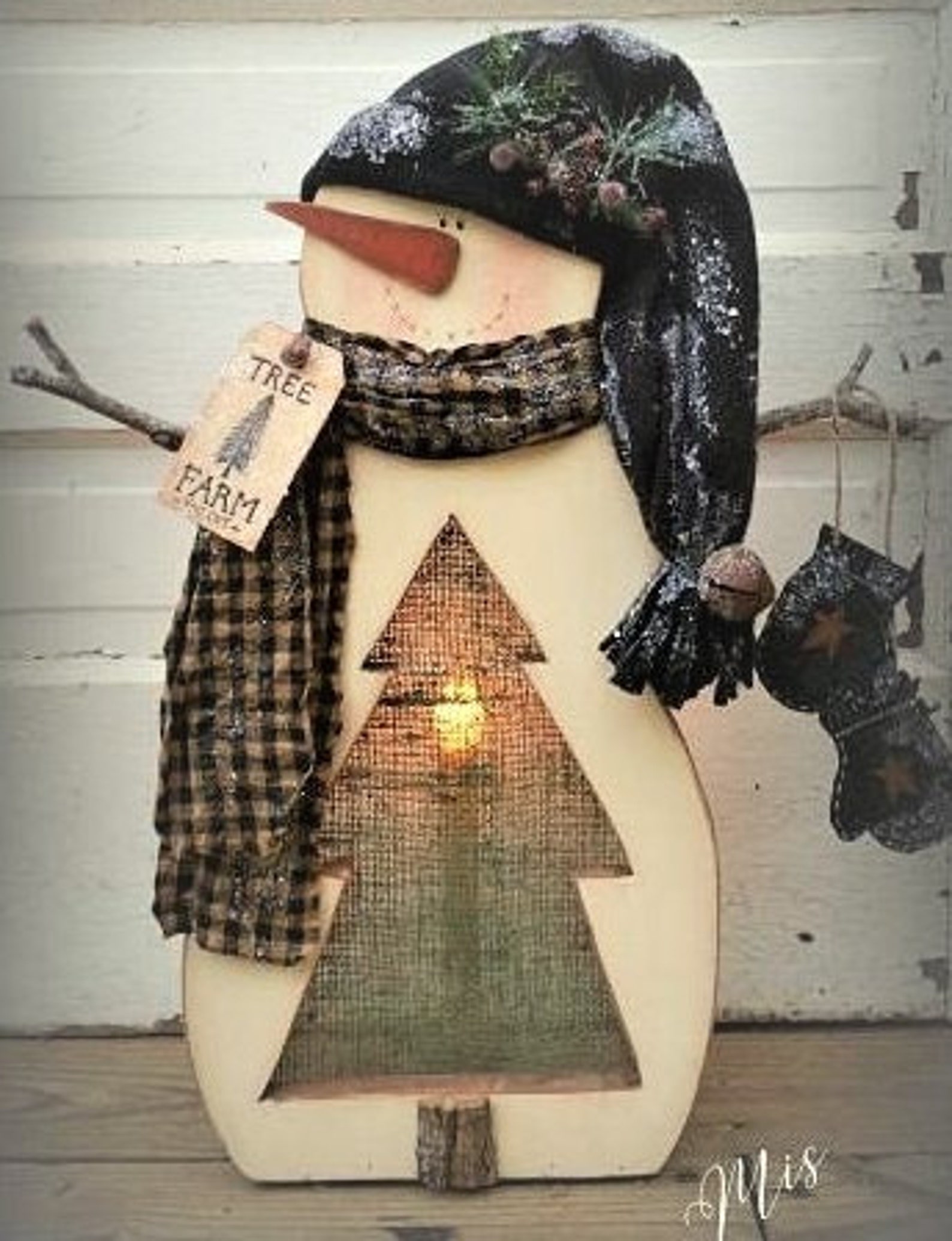 Wood Snowman Paint Template Pattern #K249 Tree Farm Snowman - Etsy