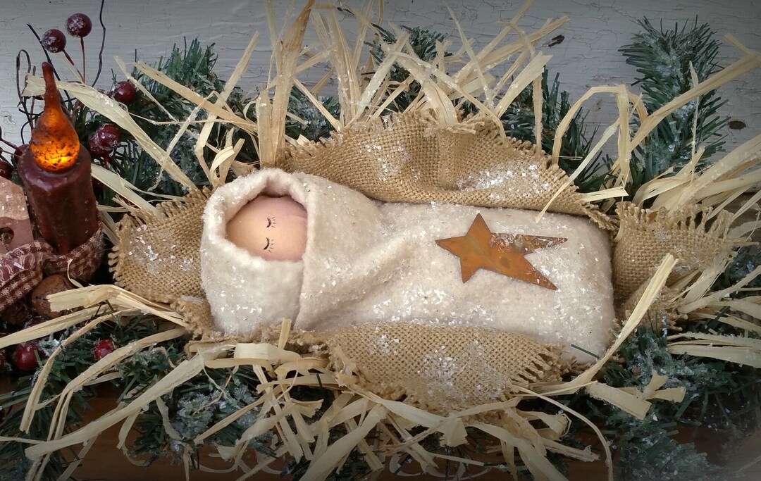 Christmas Nativity Box With Candle Baby Jesus Craft DIY Pattern - Etsy