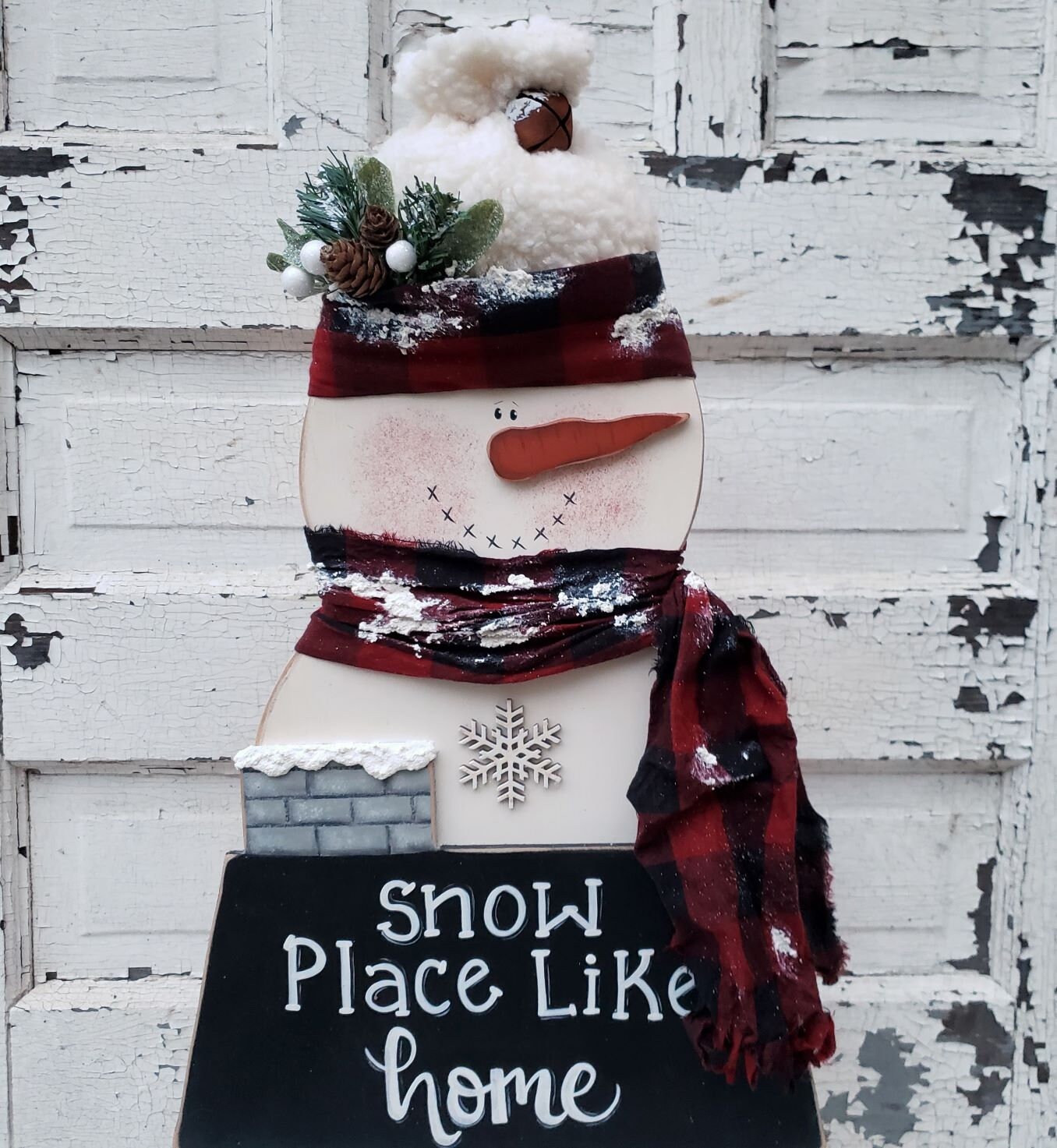 Snow Place Like Home Lighted Snowman Farmhouse DIY CRAFT PATTERN - Etsy