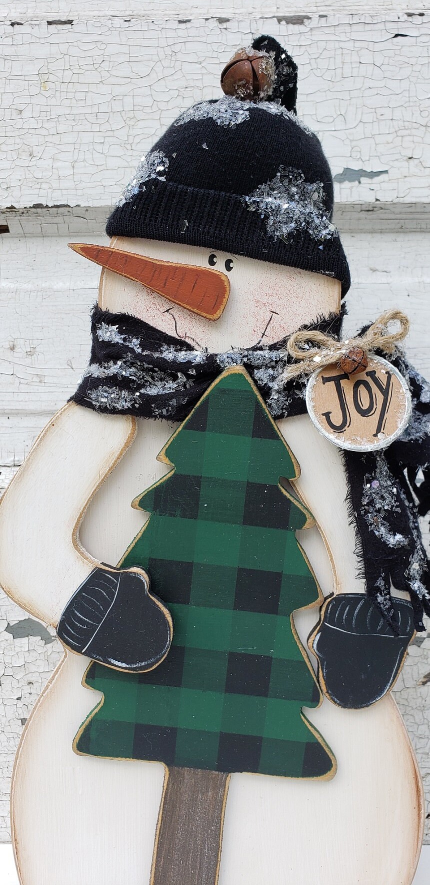 Christmas Wood Snowman Craft PATTERN Chunky Snowmen Set of 4 PDF SVG ...
