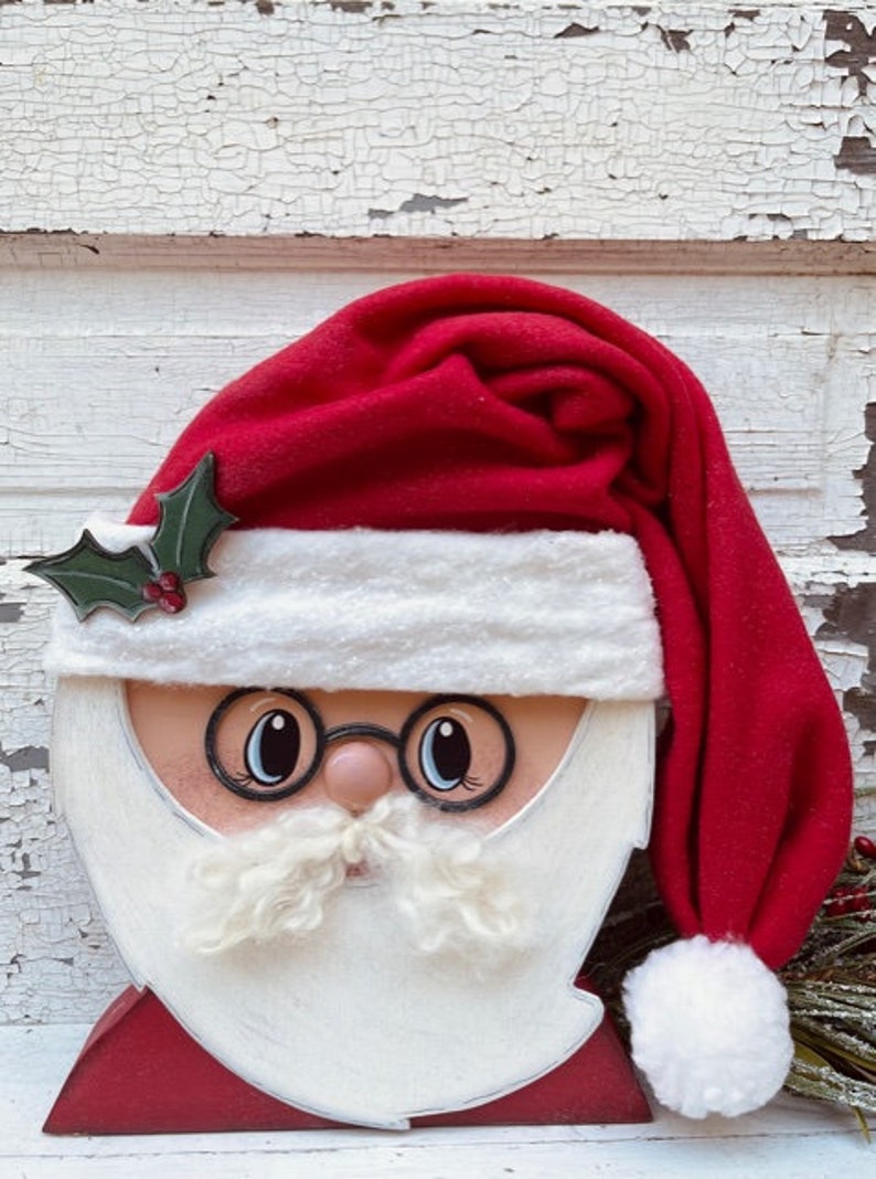 Christmas Mr and Mrs Santa Claus Wood Craft Pattern With - Etsy