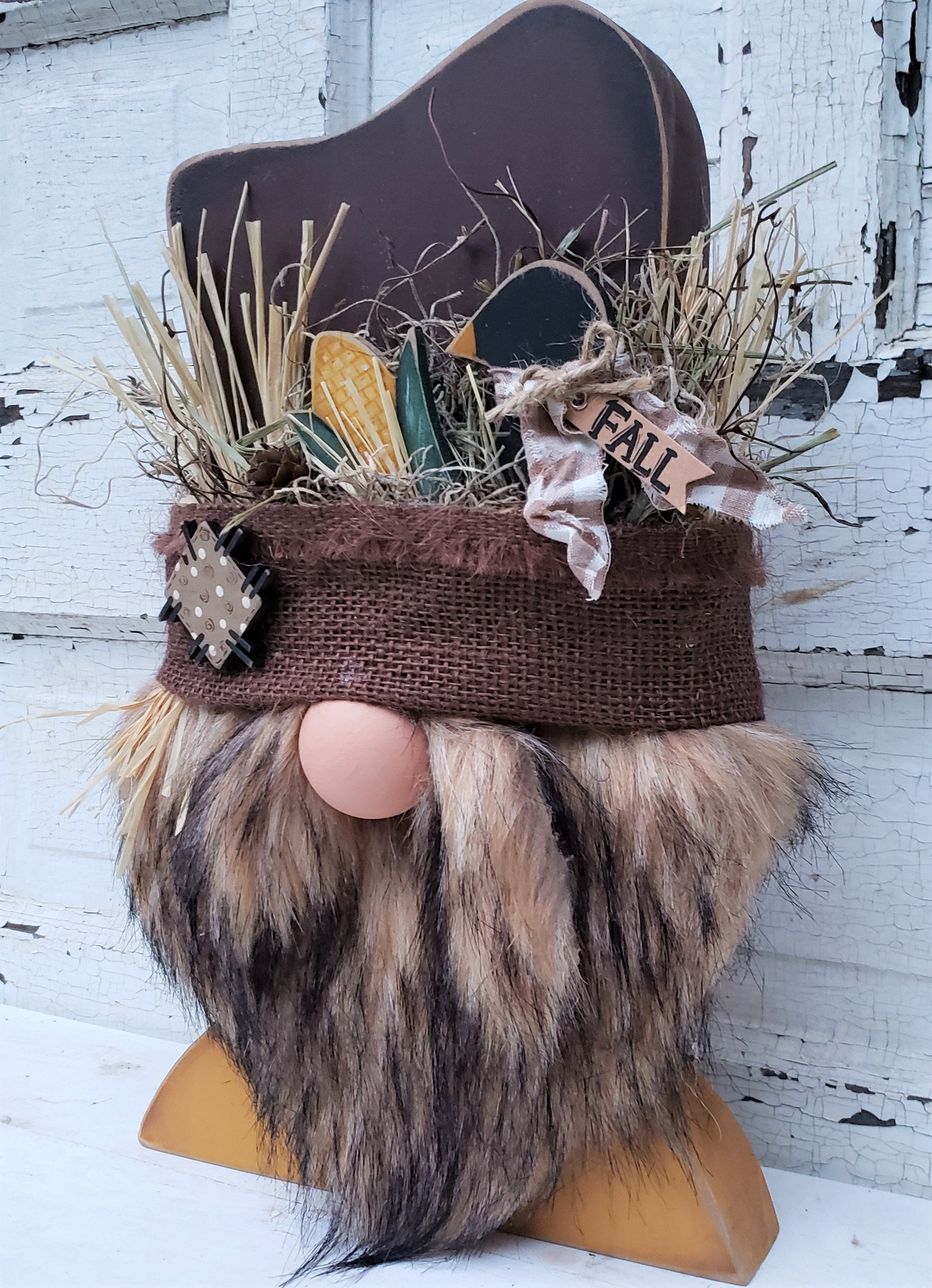 Gnome Scarecrow or Regular Scarecrow Fall DIY Wood Craft Pattern - Etsy