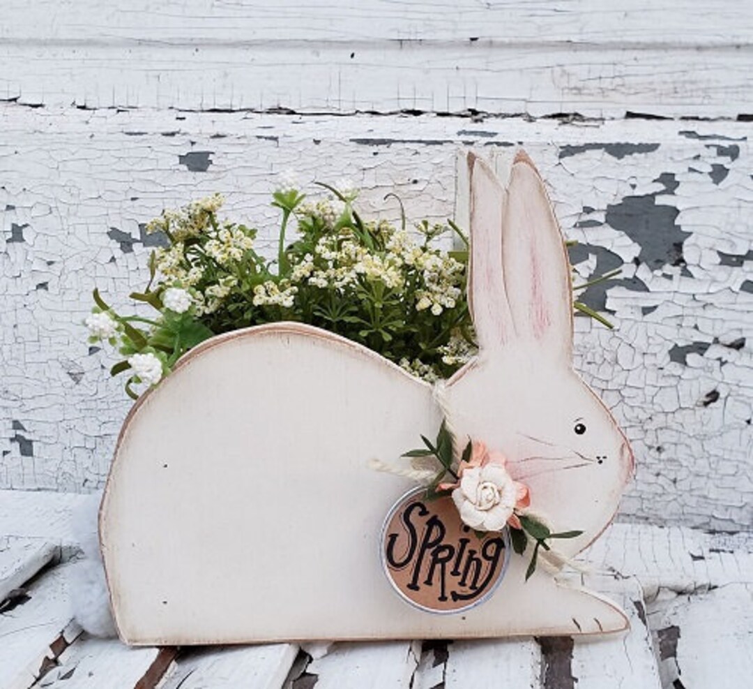 Spring Easter Bunny DIY Wood Craft Pattern - Etsy