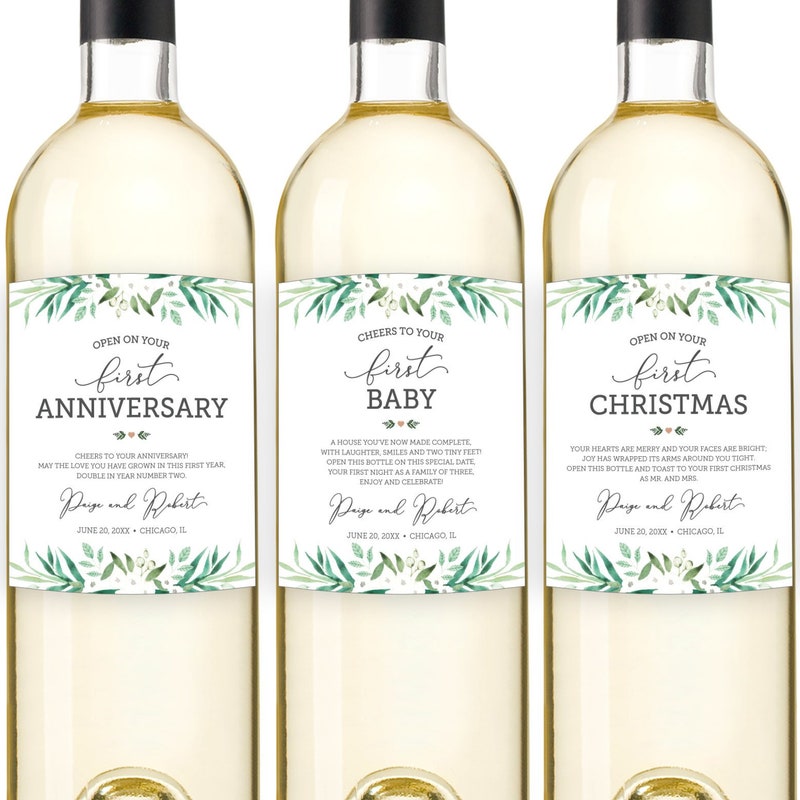 Milestone Wine Label - Etsy