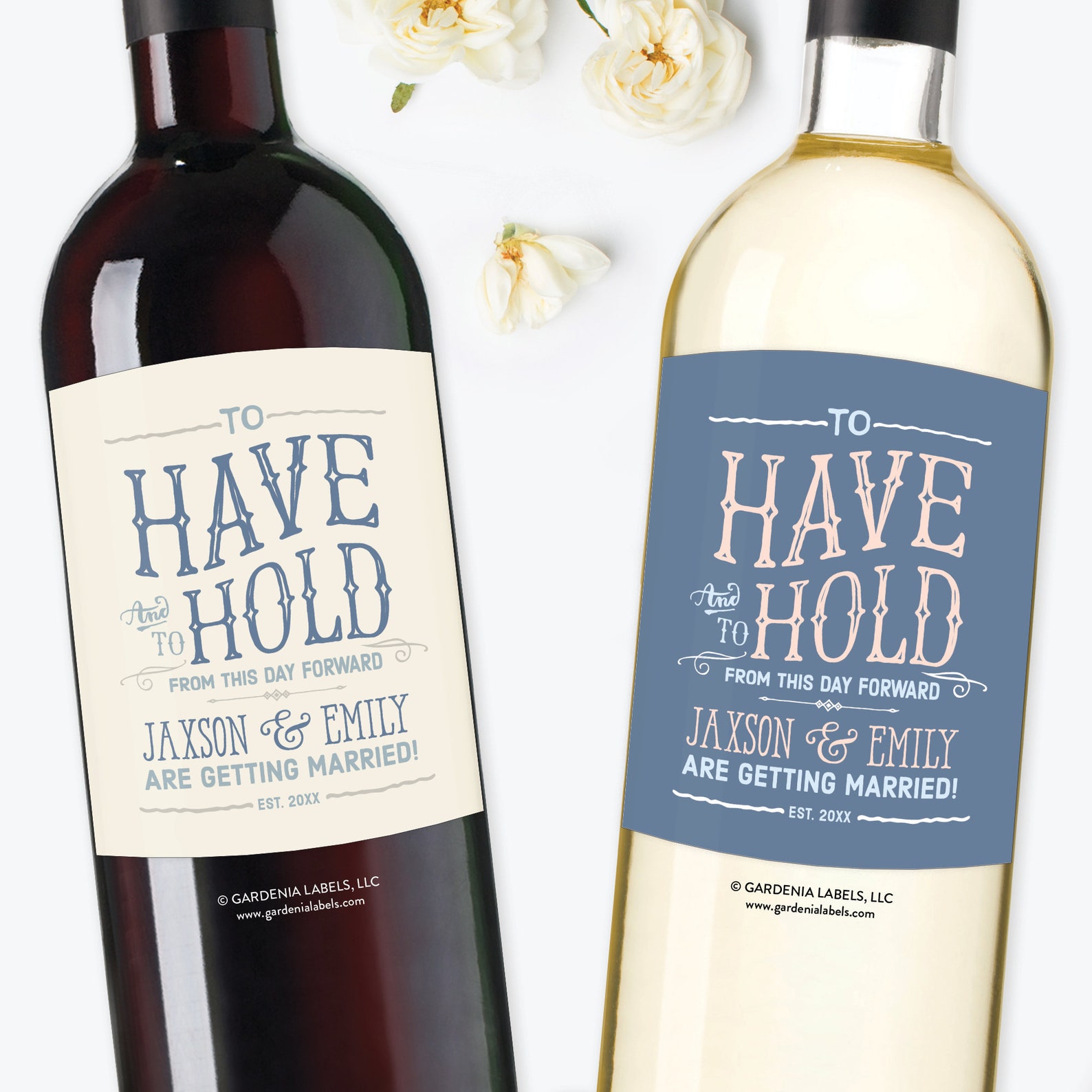 Custom Engagement Wine Labels Engagement Gift Wine Labels - Etsy