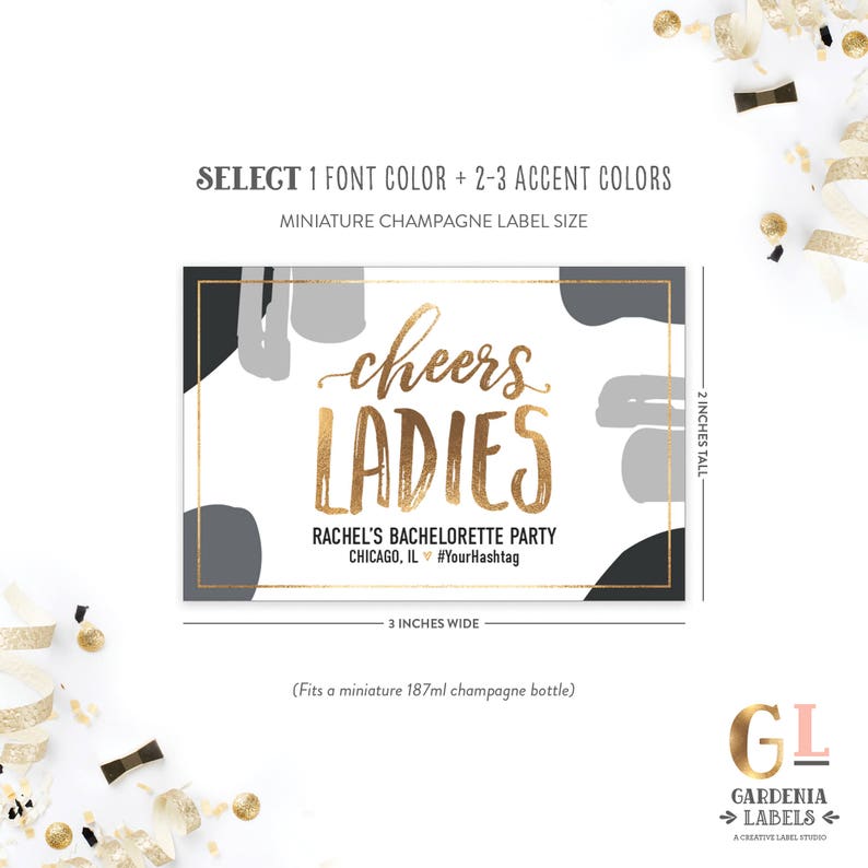 Bachelorette Mini Champagne Label Future Mrs Bachelorette - Etsy