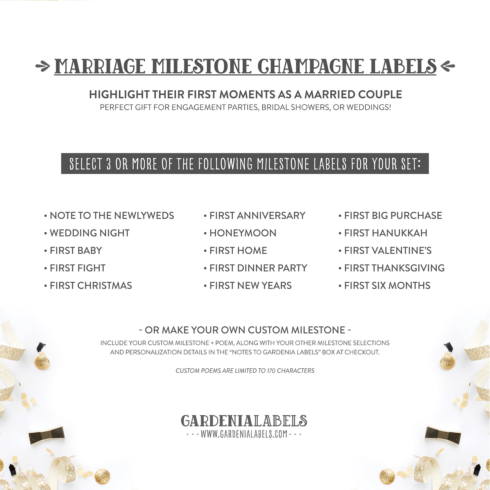 Milestone Wine Labels Wedding Milestone Wine Labels Bridal - Etsy