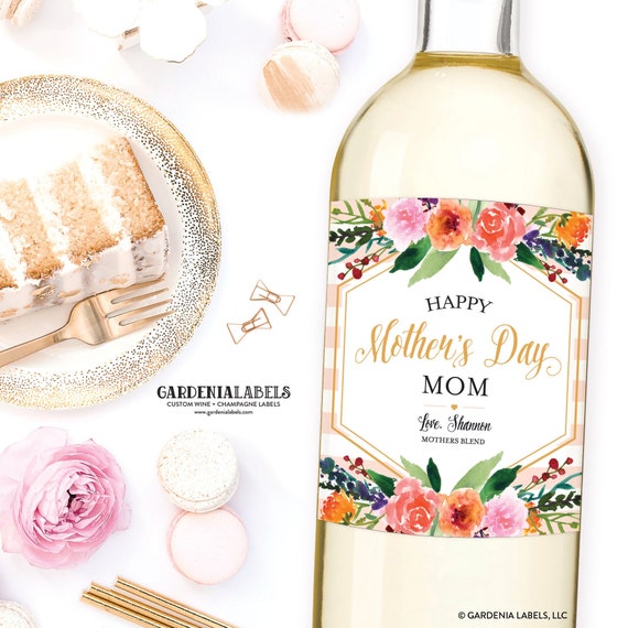 Mothers Day Gift Mothers Day Wine Bottle Label Gift for Mom - Etsy