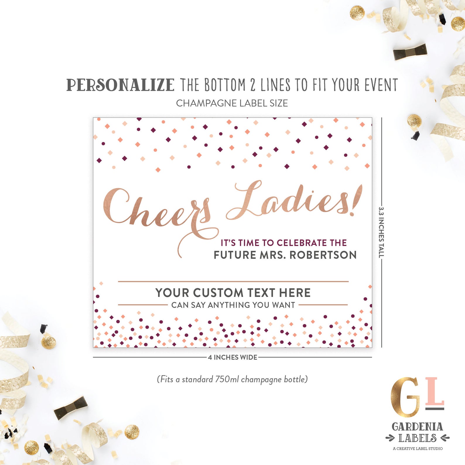 Bachelorette Wine Label Bachelorette Party Champagne Labels - Etsy