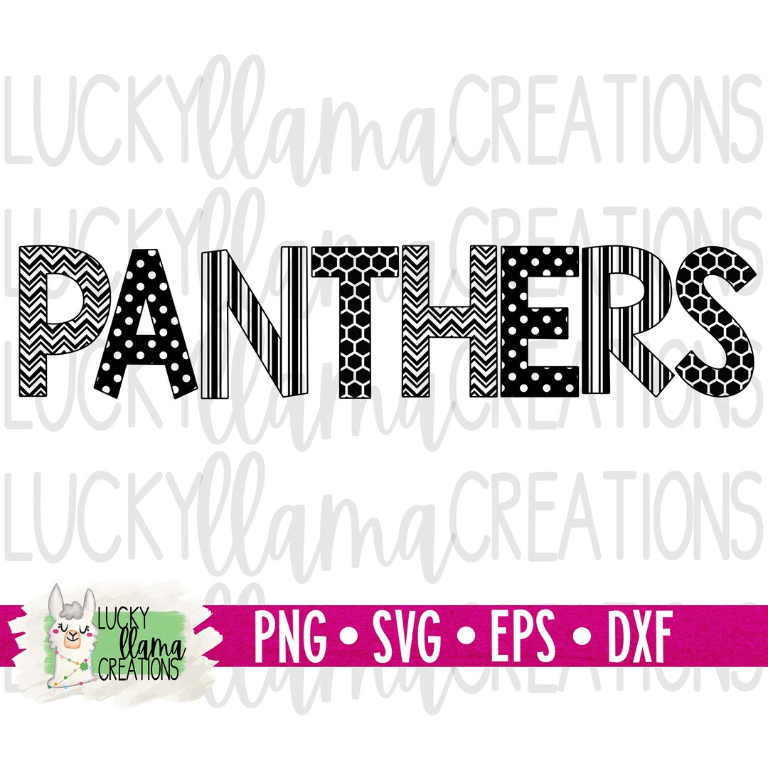 SVG DESIGN FILE: Panthers | Mascot | Team Name | Cutting File | Png ...