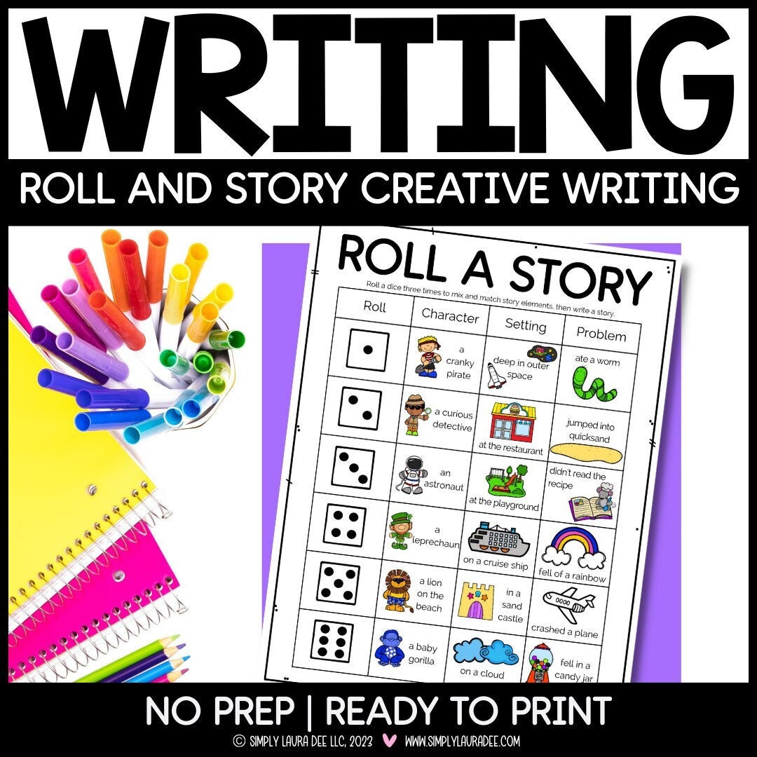 Roll A Story | Creative Writing | Literacy Center - Etsy