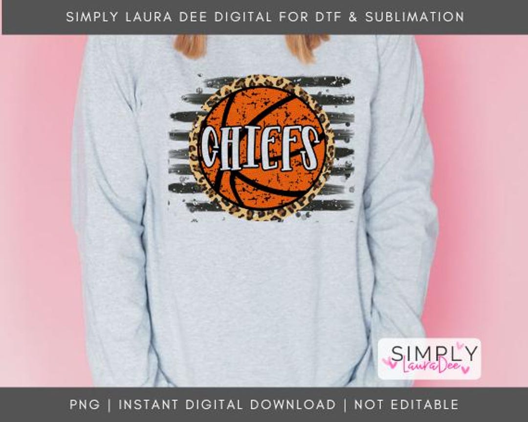 Chiefs Basketball Leopard Print PNG | Sublimation Design (digital) - Etsy