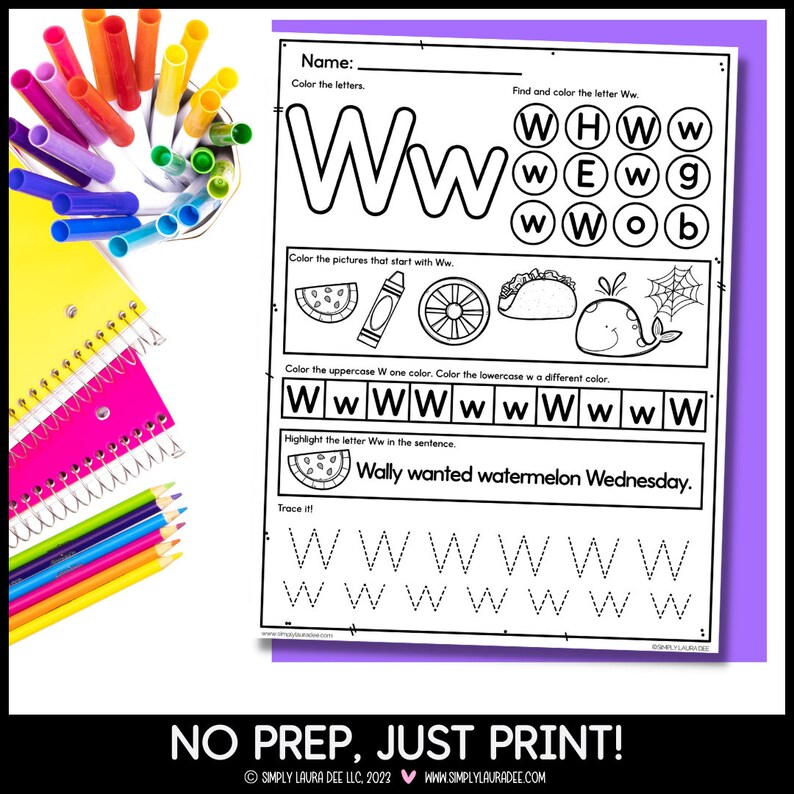 Alphabet Practice: Letter and Beginning Sound Practice A-Z - Etsy