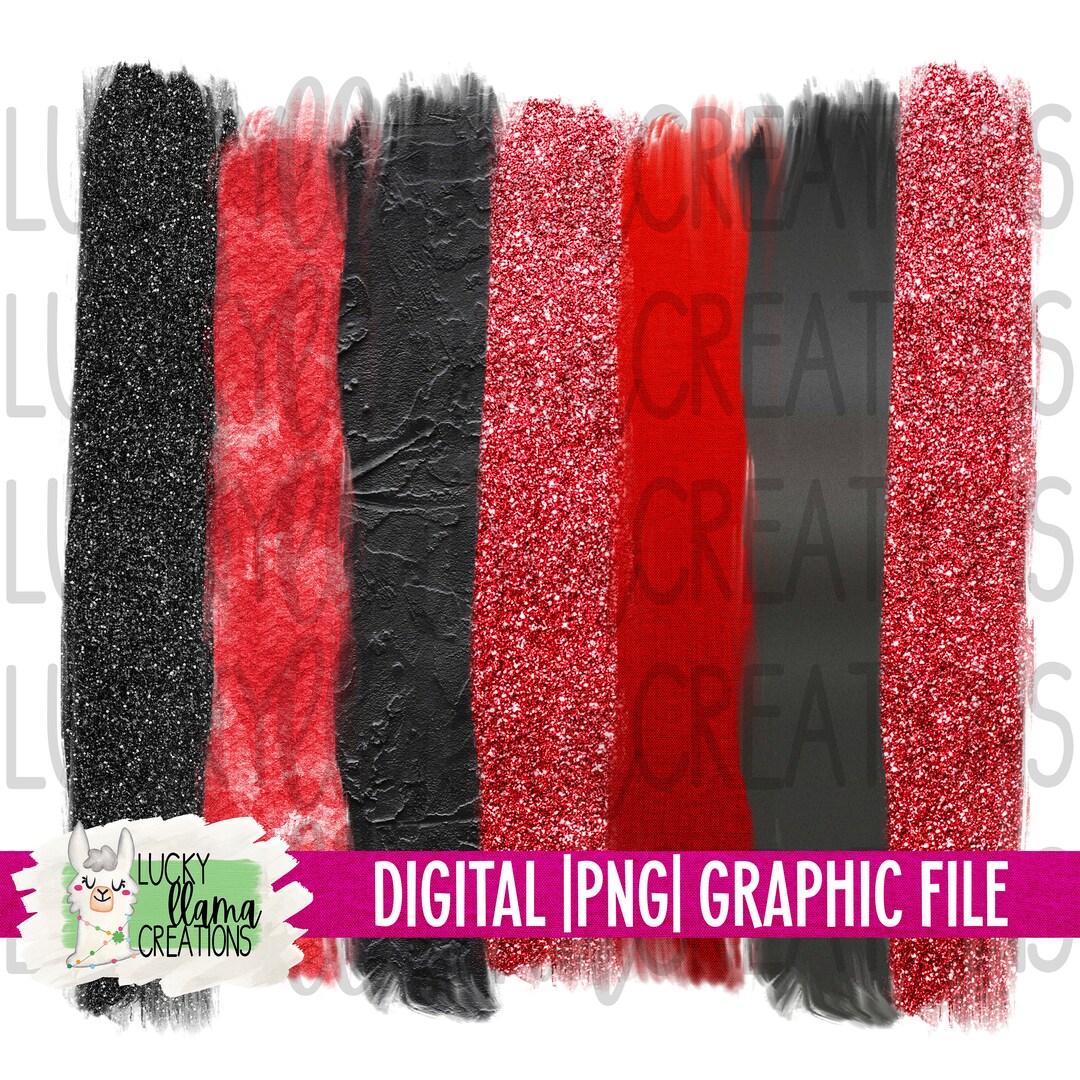 Red Black Brush Stroke Frame | Design Element | SUBLIMATION PNG ...