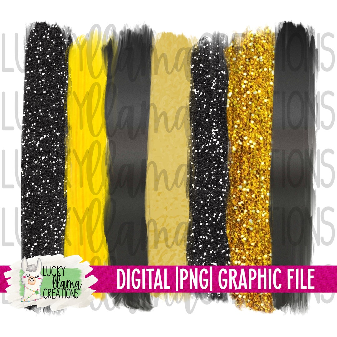 Black Gold Brush Stroke Frame | Design Element | SUBLIMATION PNG ...