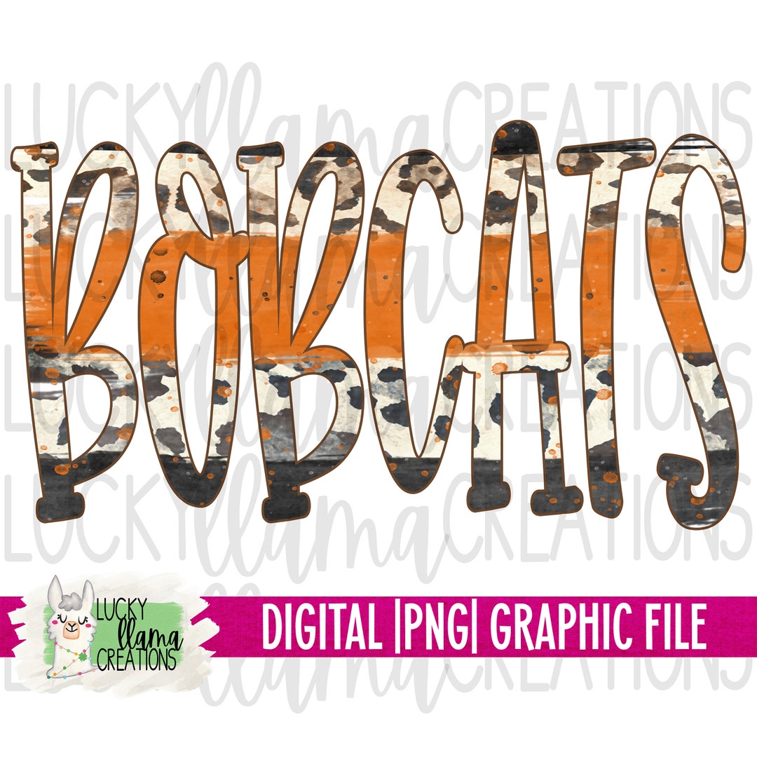 Bobcats Mascot Team Name | Sports | SUBLIMATION PNG | Transfer ...