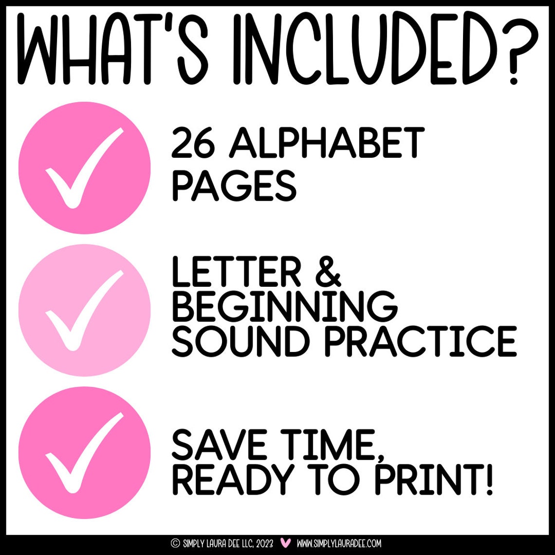 Alphabet Practice: Letter and Beginning Sound Practice A-Z - Etsy