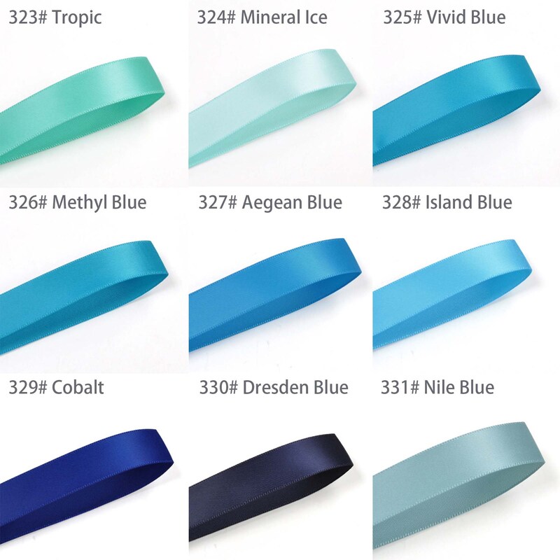 Aqua Satin Ribbon - Etsy