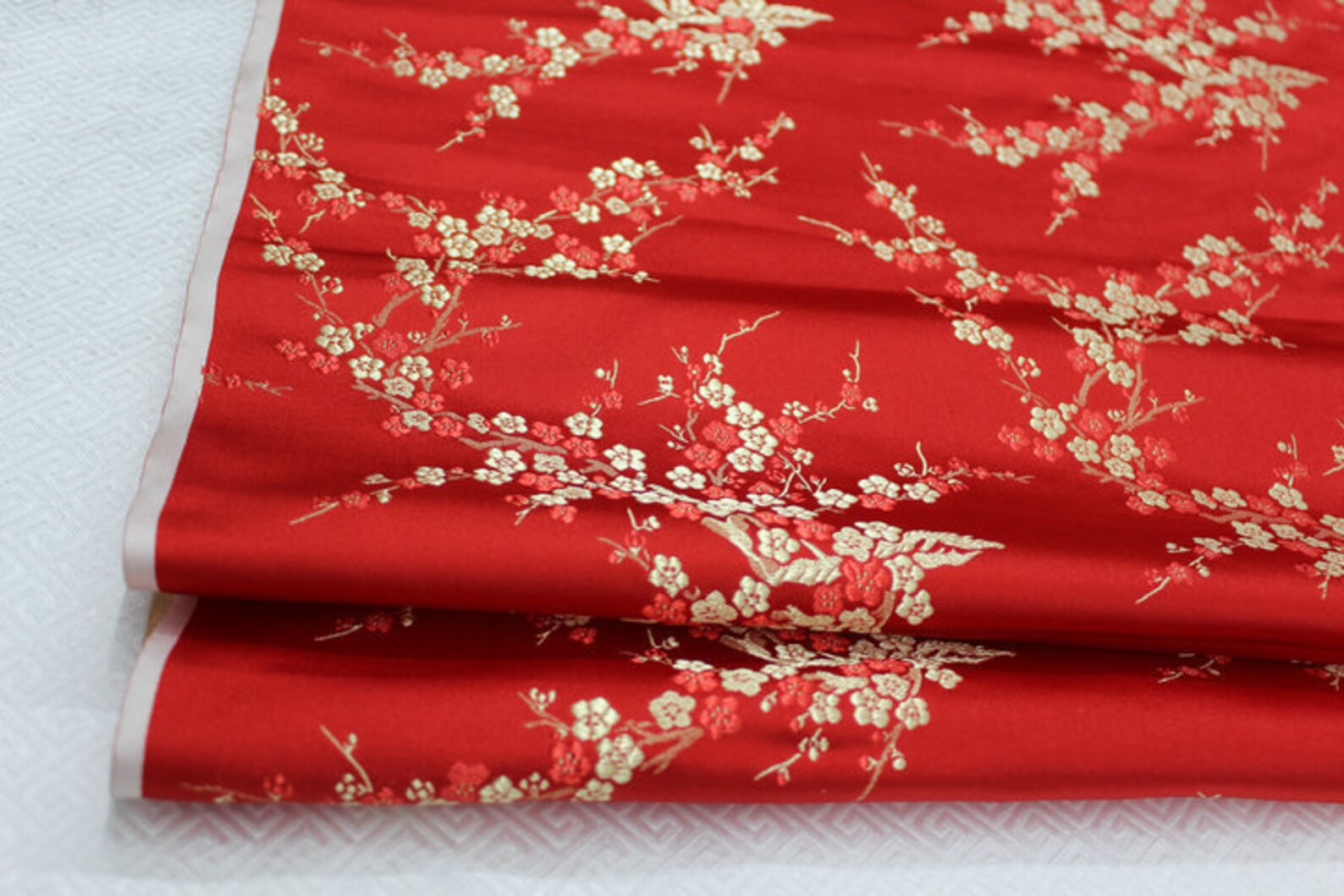 Chinesische Brokat Stoff, Brokat mit Pfingstrose, Jacquard Stoff ...