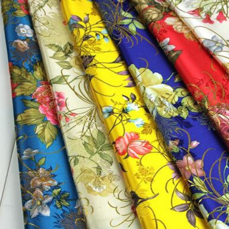 Chinese Silk Fabric - Etsy